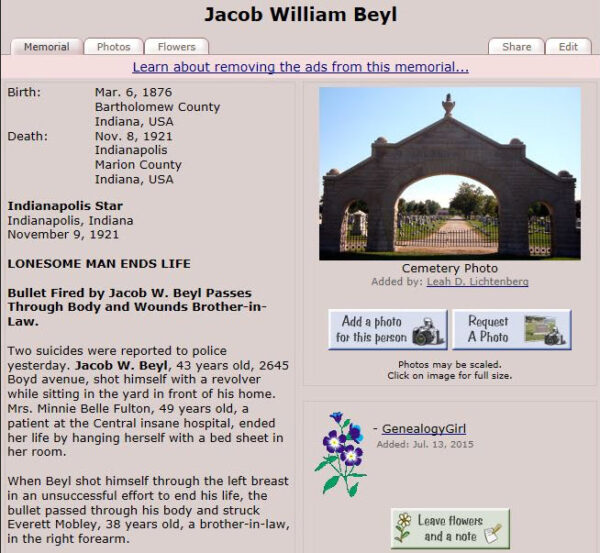 🕯️ Jacob William Beyl Jr. – Someone Peed In My Gene Pool!